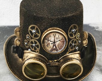 Steampunk top hat | Etsy