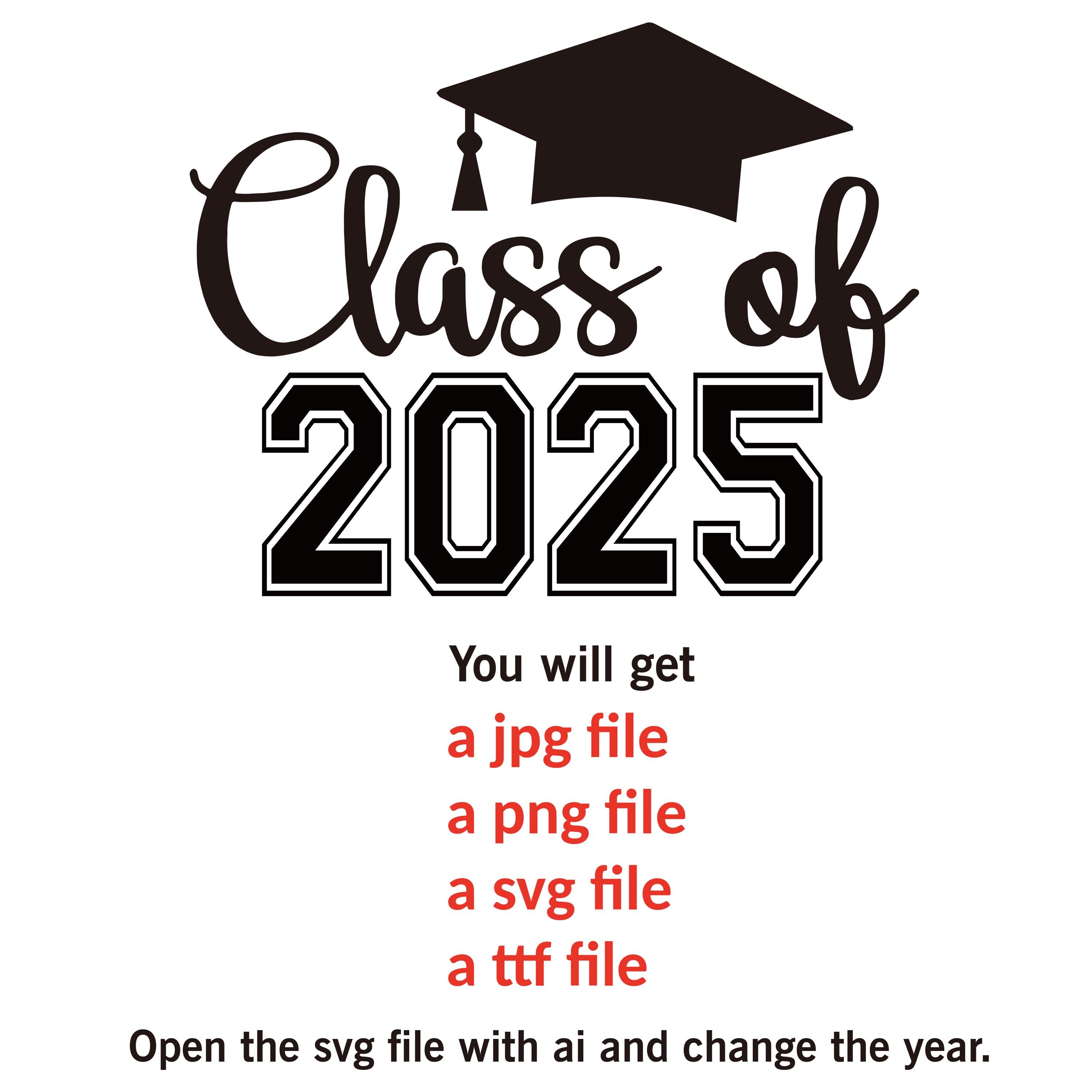 2025 Graduate, Graduate Svg, 2025 Grad Shirt SVG, Graduation Svg, 2025 ...