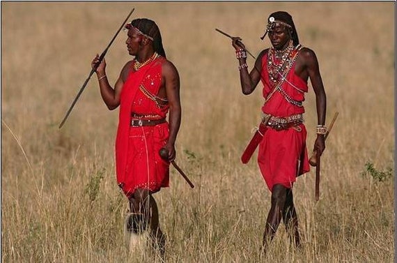 Vintage Maasai Hunting Spear - Etsy