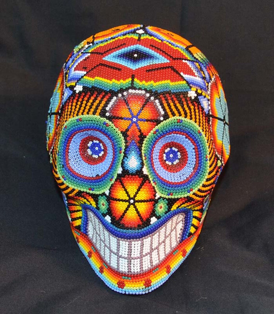 Huichol Beaded Skull Form - Etsy