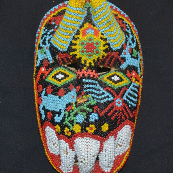 Huichol Beaded Mask - Etsy