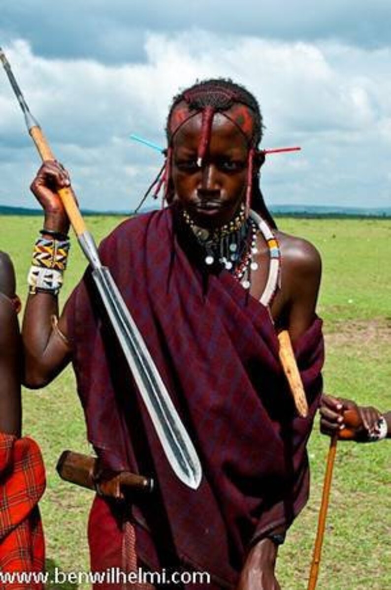 Vintage Maasai Hunting Spear - Etsy