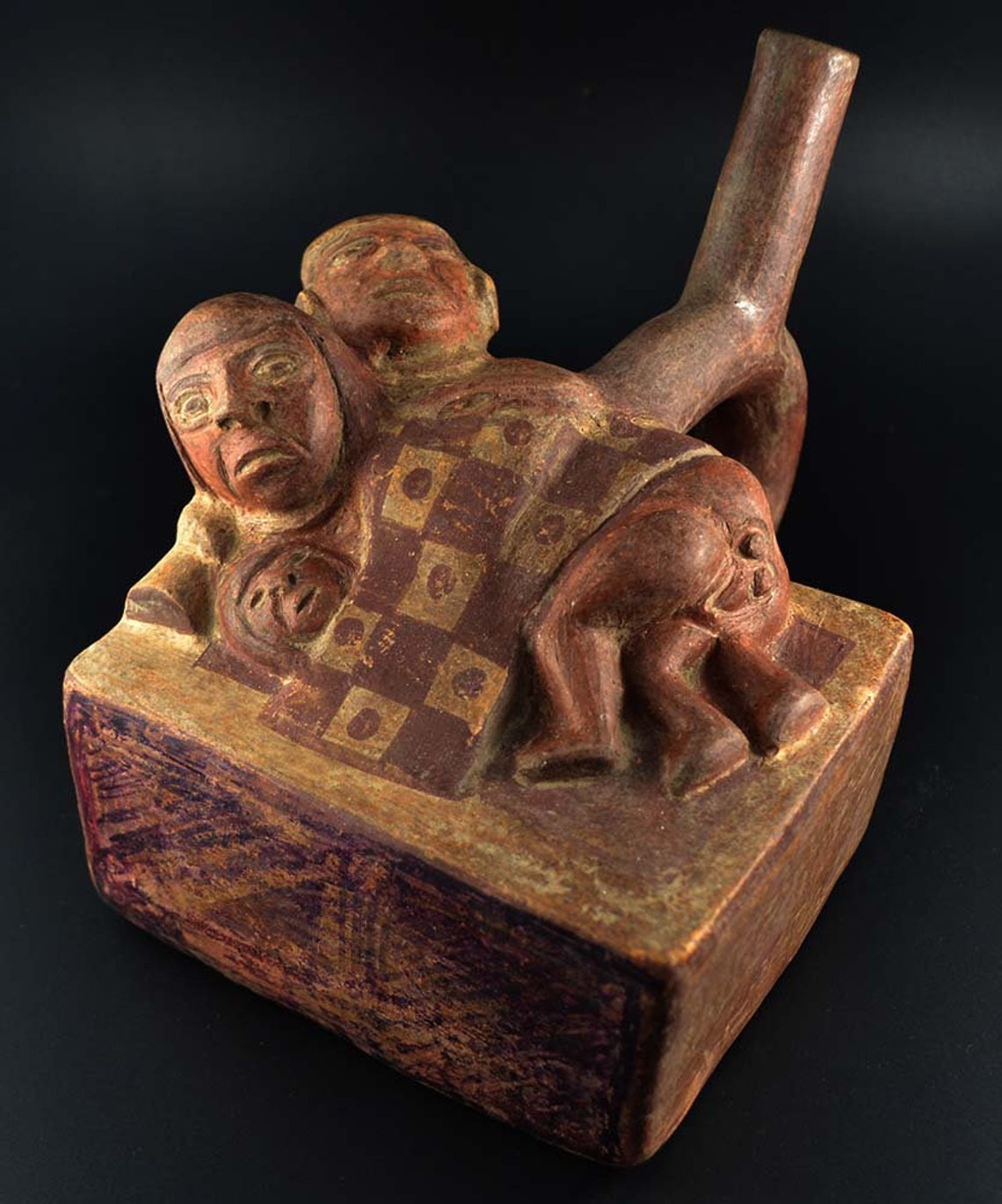Peru Moche Erotic Stirrup Spout Bottle Pottery Etsy