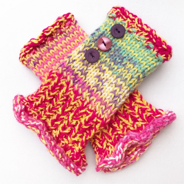 Rainbow Mittens - Etsy