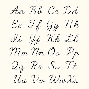 Cursive Alphabet Poster | Uppercase & Lowercase Letters | Handwriting ...