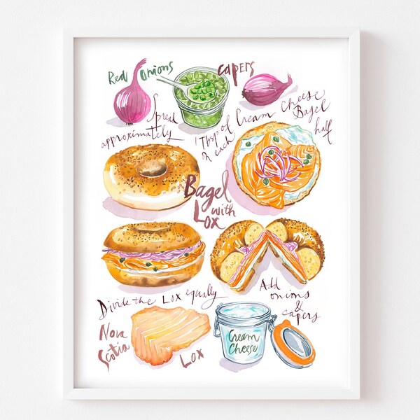 Bagel Art - Etsy