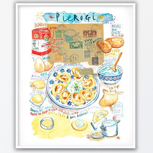 Pierogi Pillows Print - Etsy