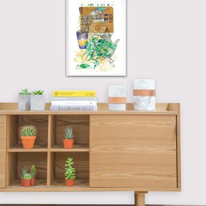 Fresh Mint Tea Print, Peppermint Tea Poster, Watercolor Painting ...