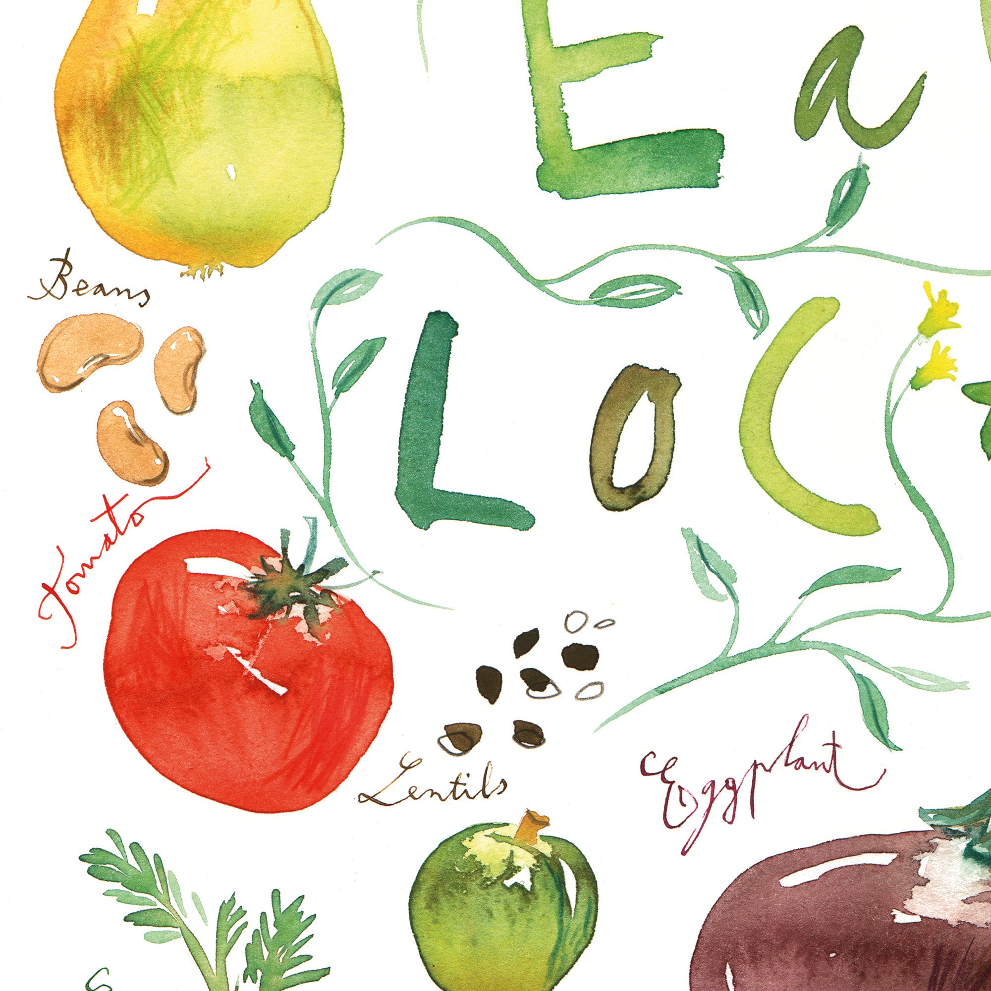 Eat Local Poster