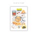 Pimento Cheese Recipe Print, Southern Cuisine Poster, Colorful Kitchen ...