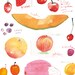 Set of 4 Watercolor Fruit Prints Seasonal Fruit Posters - Etsy