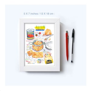 Pimento Cheese Recipe Print, Southern Cuisine Poster, Colorful Kitchen ...