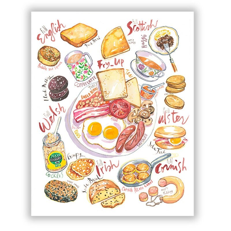 Breakfast Food Illustration