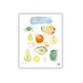 Set of 4 Watercolor Fruit Prints Seasonal Fruit Posters - Etsy