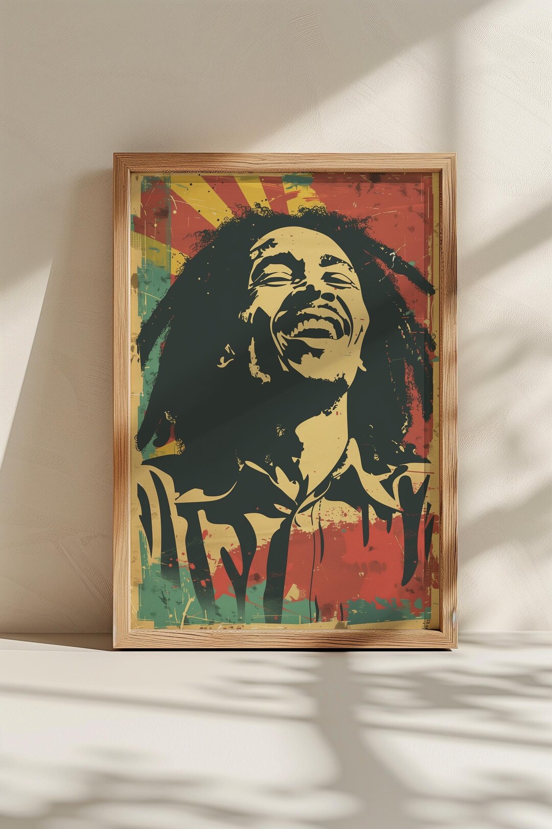 Retro Reggae Pop Art Print Vintage Bob-style Wall Decor - Etsy
