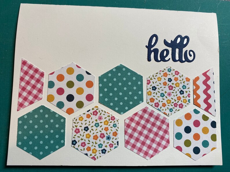 Handmade 'hello' Card Kit With Embellishments - Etsy