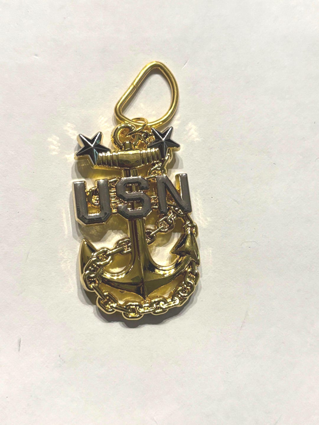 Navy Master Chief Anchor Keychain - Etsy