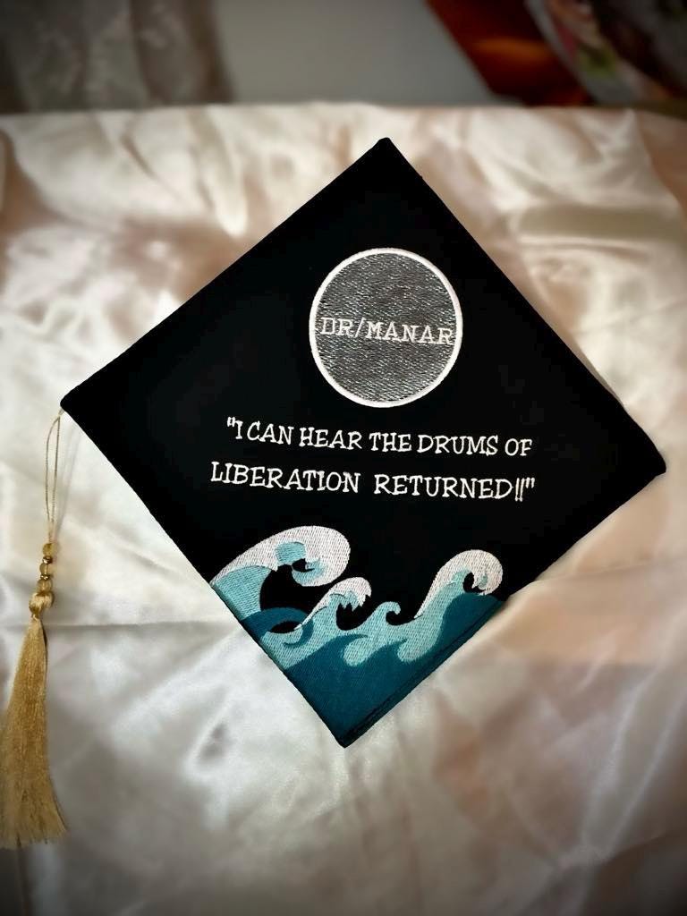 Embroidered Graduation Cap Topper | Multi Color Cap Topper ...