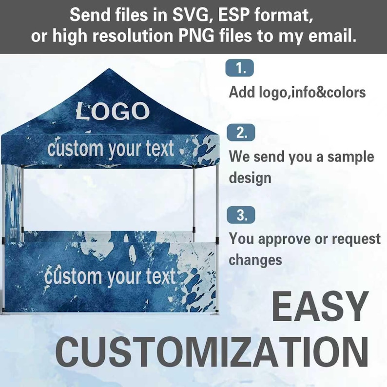 Custom Canopy Tent With Your Logo Personalized Event Tents 10x10 ...