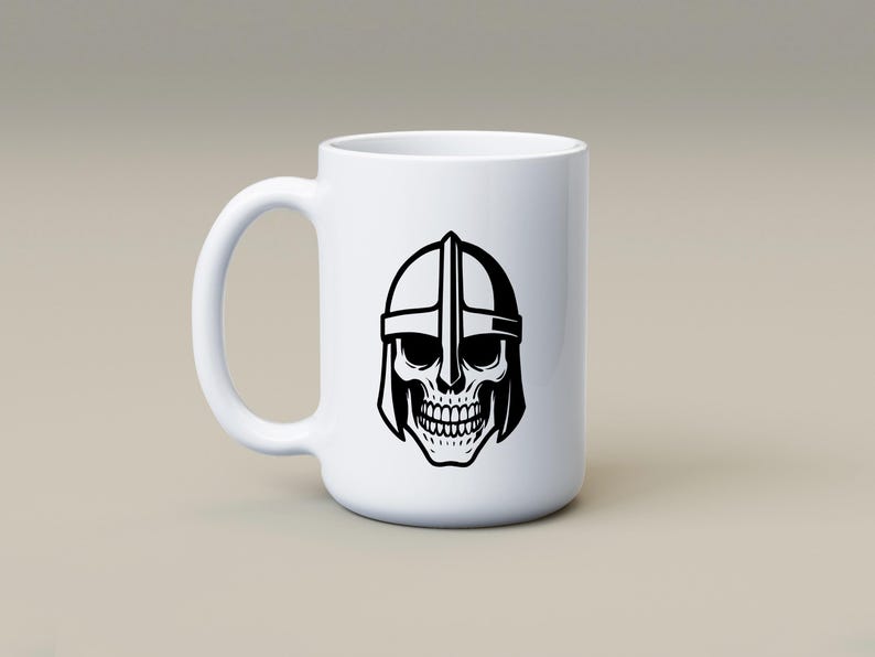 Knight Skull SVG | Medieval Warrior Skull Vector Art for Tattoos ...