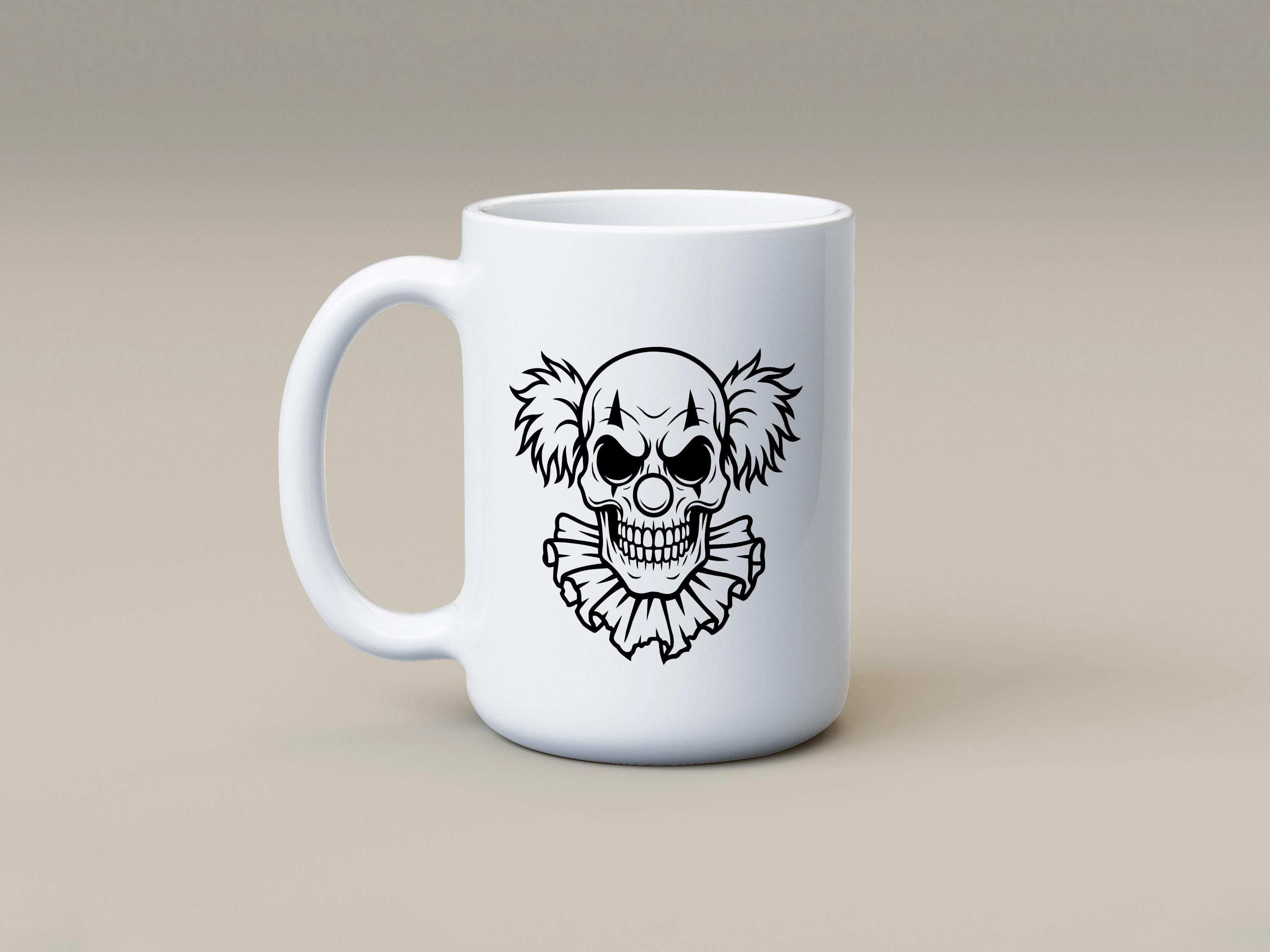 Clown Skull SVG | Evil Jester Vector Art for Tattoos, Stickers ...