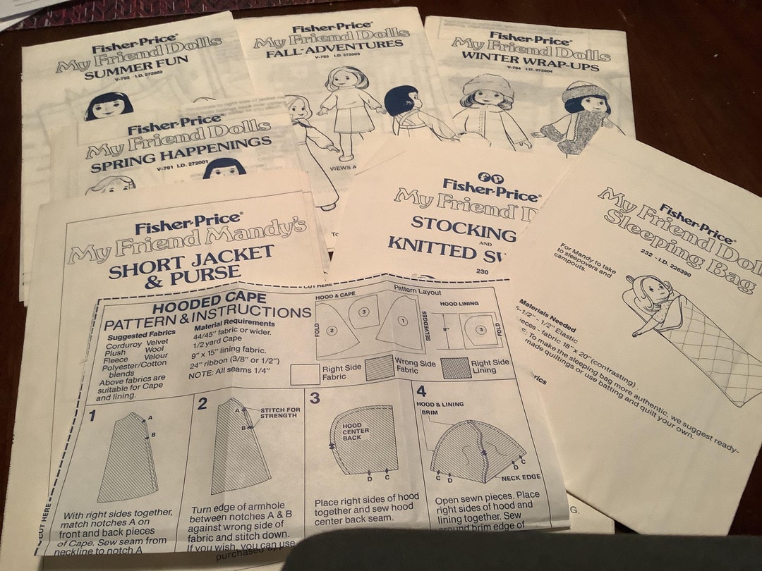 FISHER-PRICE DOLL Clothes Patterns - Etsy