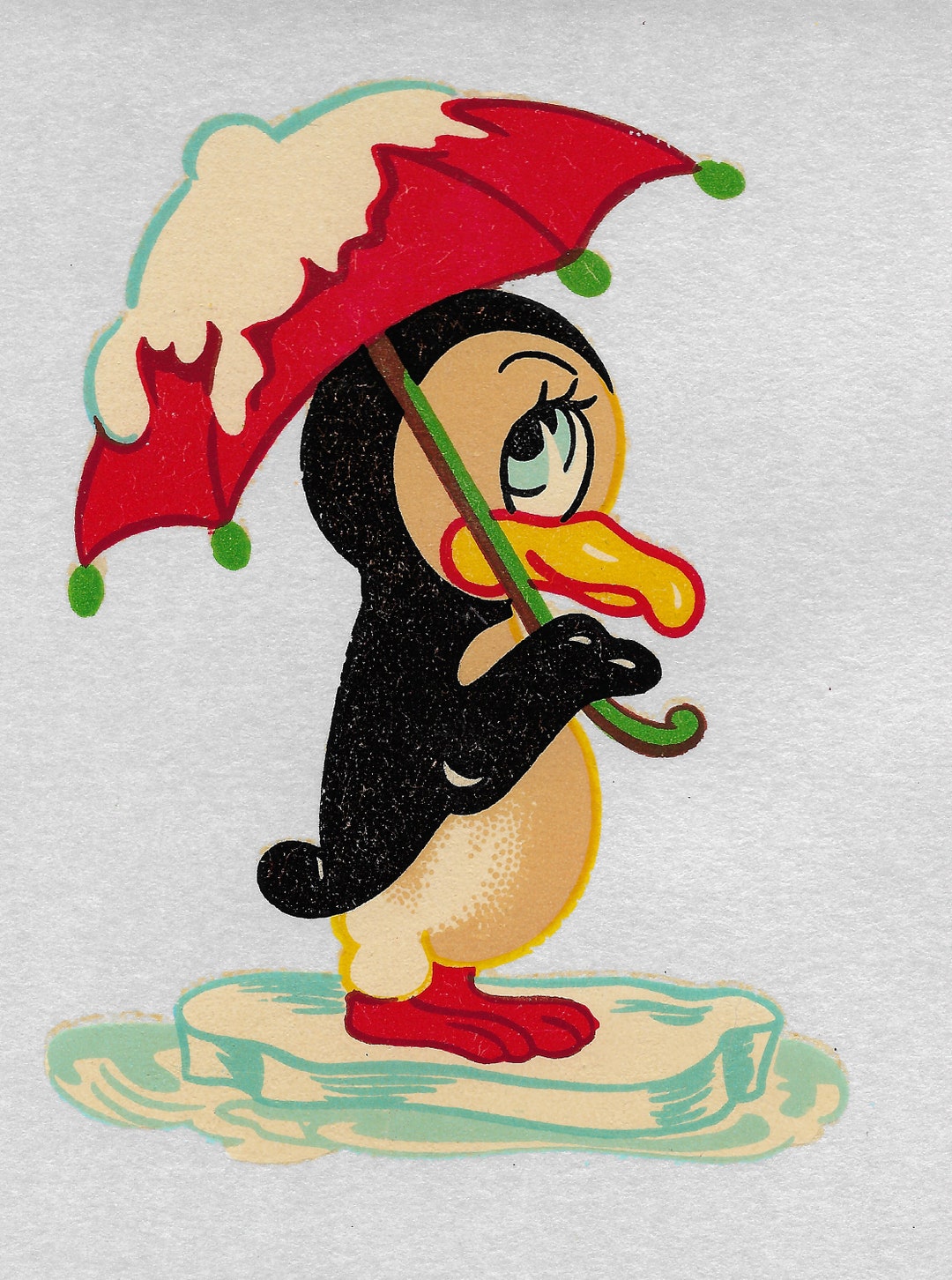 10 Penguin Image Transfers Decals Traditional Nursery Decoration ...