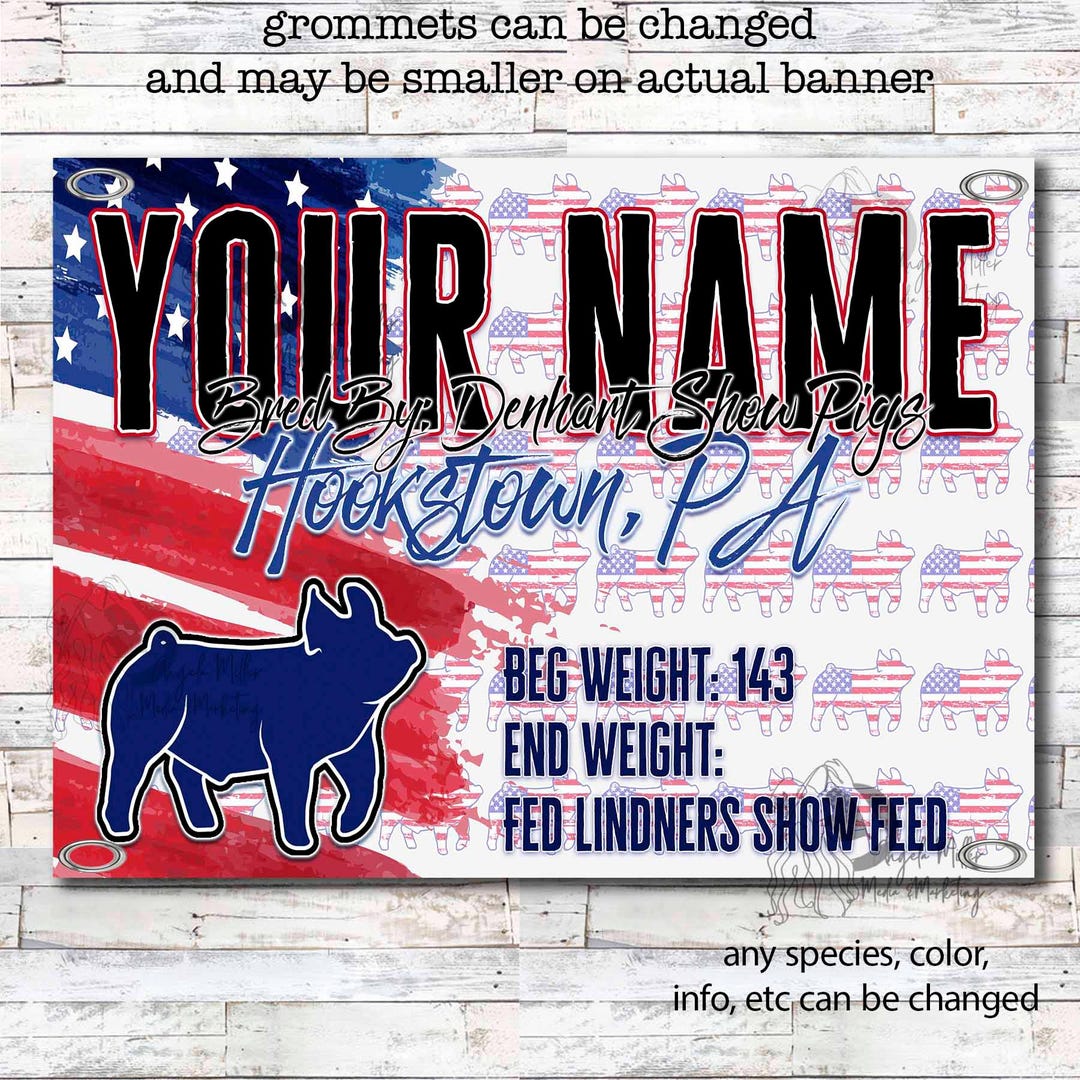 Livestock Stall Sign Banner. County Fair. Jackpot. Trophy. Stall ...