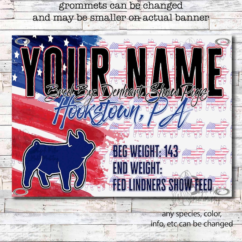 Livestock Stall Sign Banner. County Fair. Jackpot. Trophy. Stall ...