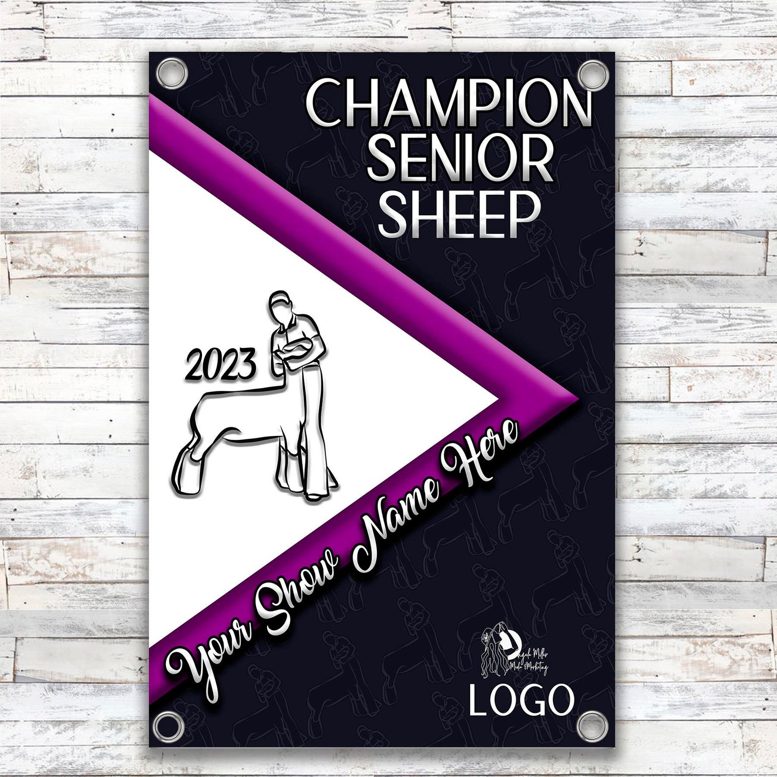 Livestock Grand Champion Showmanship Award Banner. County Fair. Jackpot ...