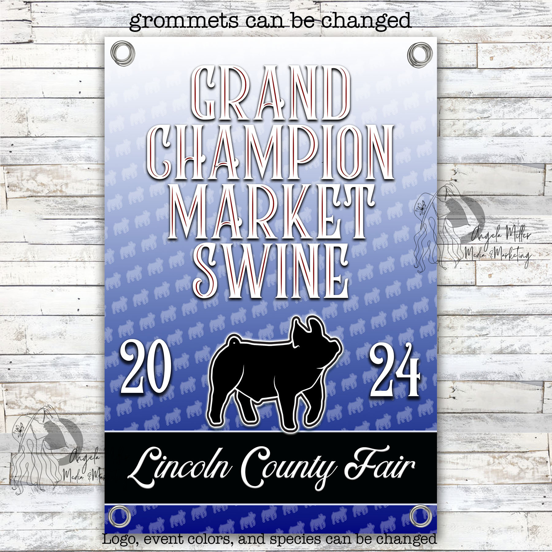Livestock Grand Champion Showmanship Award Banner. County Fair. Jackpot ...
