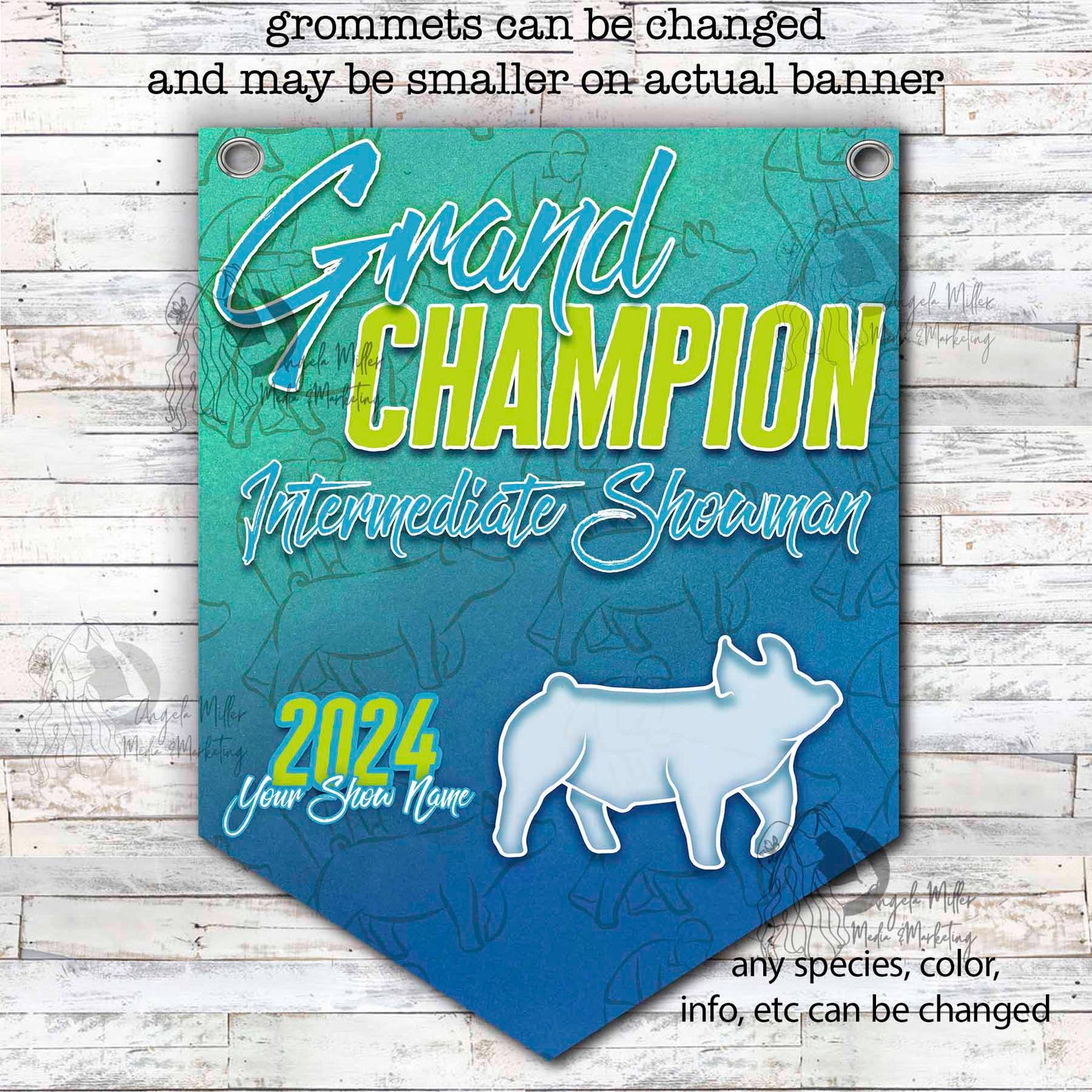 Livestock Grand Champion Showmanship Award Banner. County Fair. Jackpot ...
