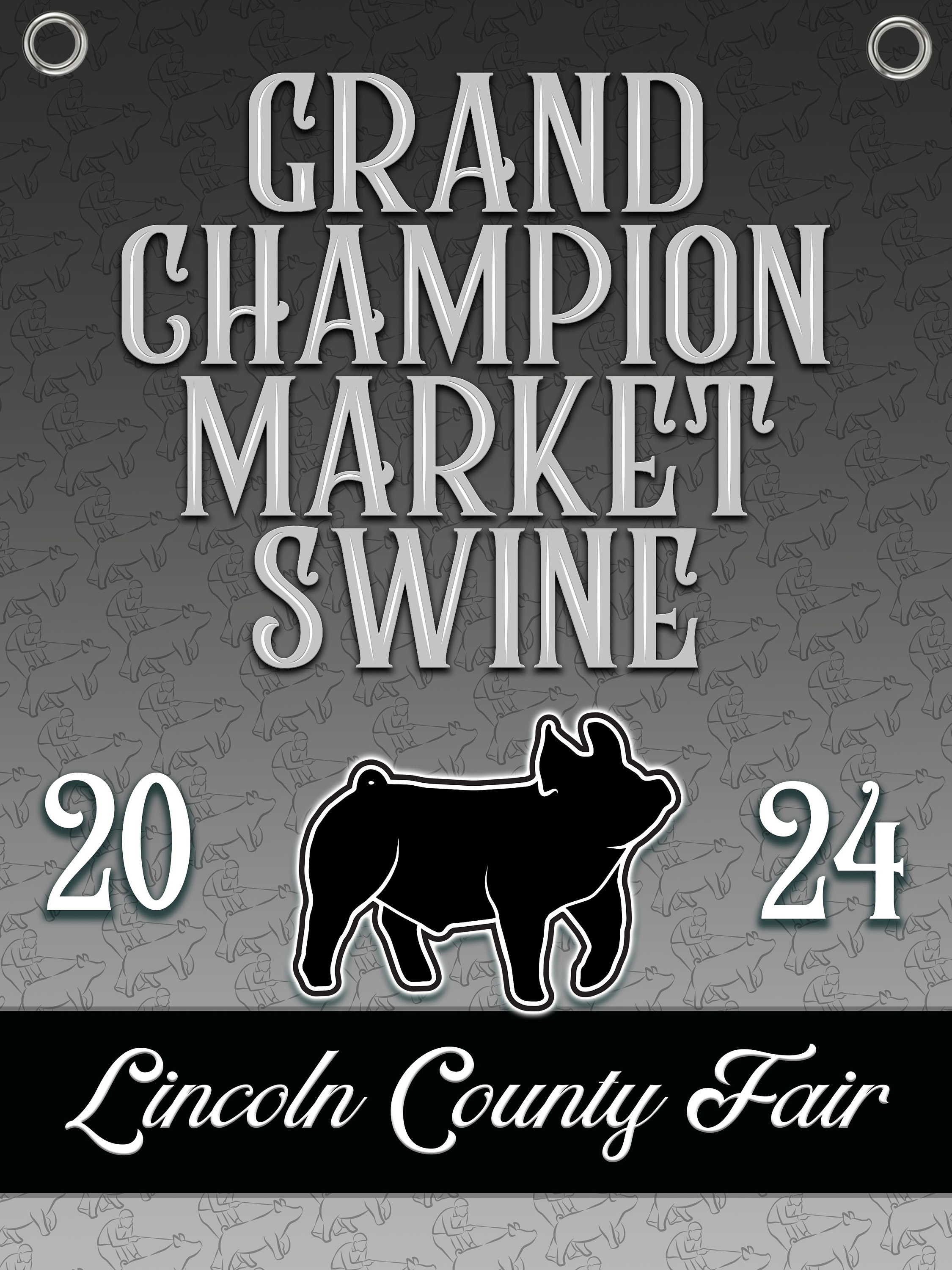 Livestock Grand Champion Showmanship Award Banner. County Fair. Jackpot ...