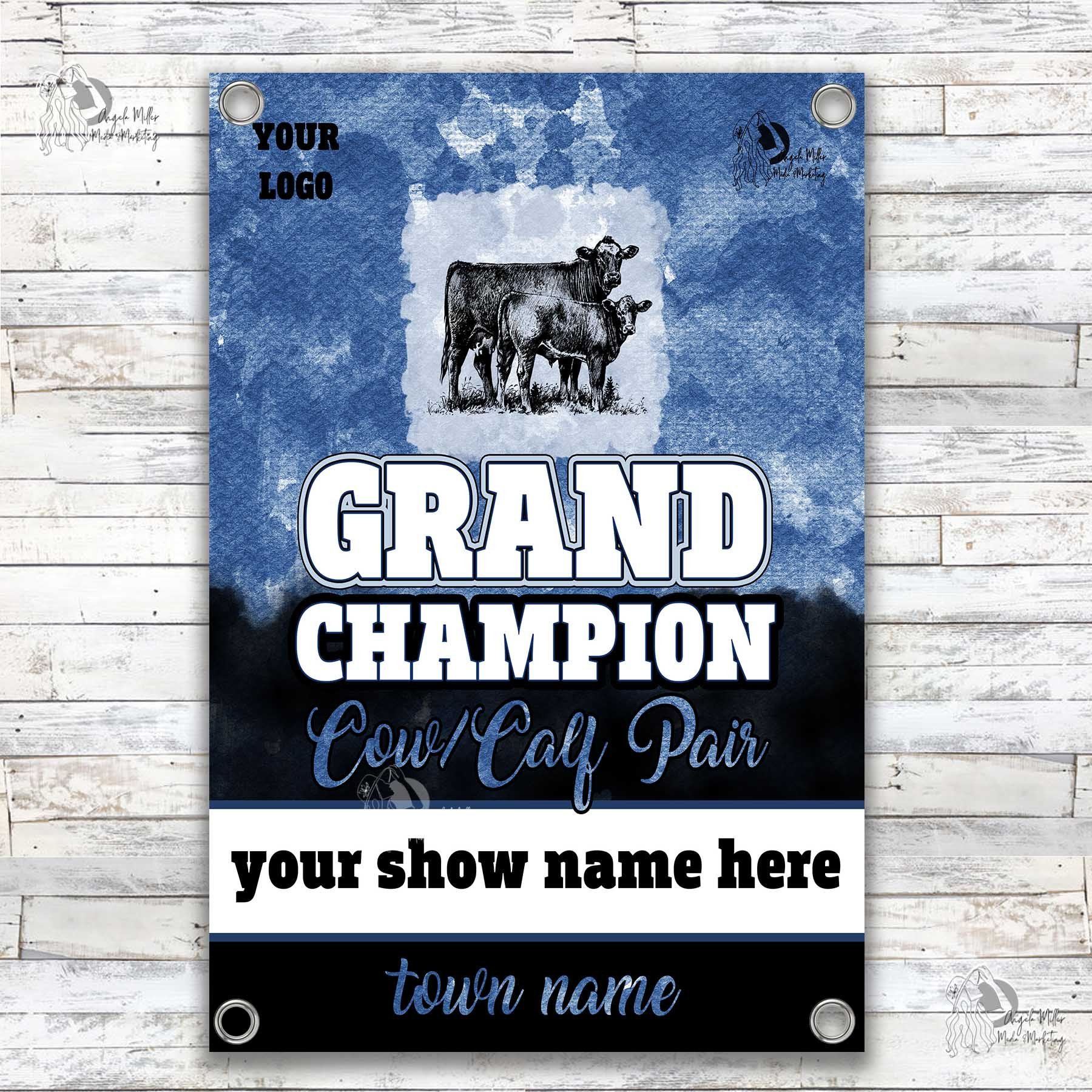 Livestock Grand Champion Showmanship Award Banner. County Fair. Jackpot ...