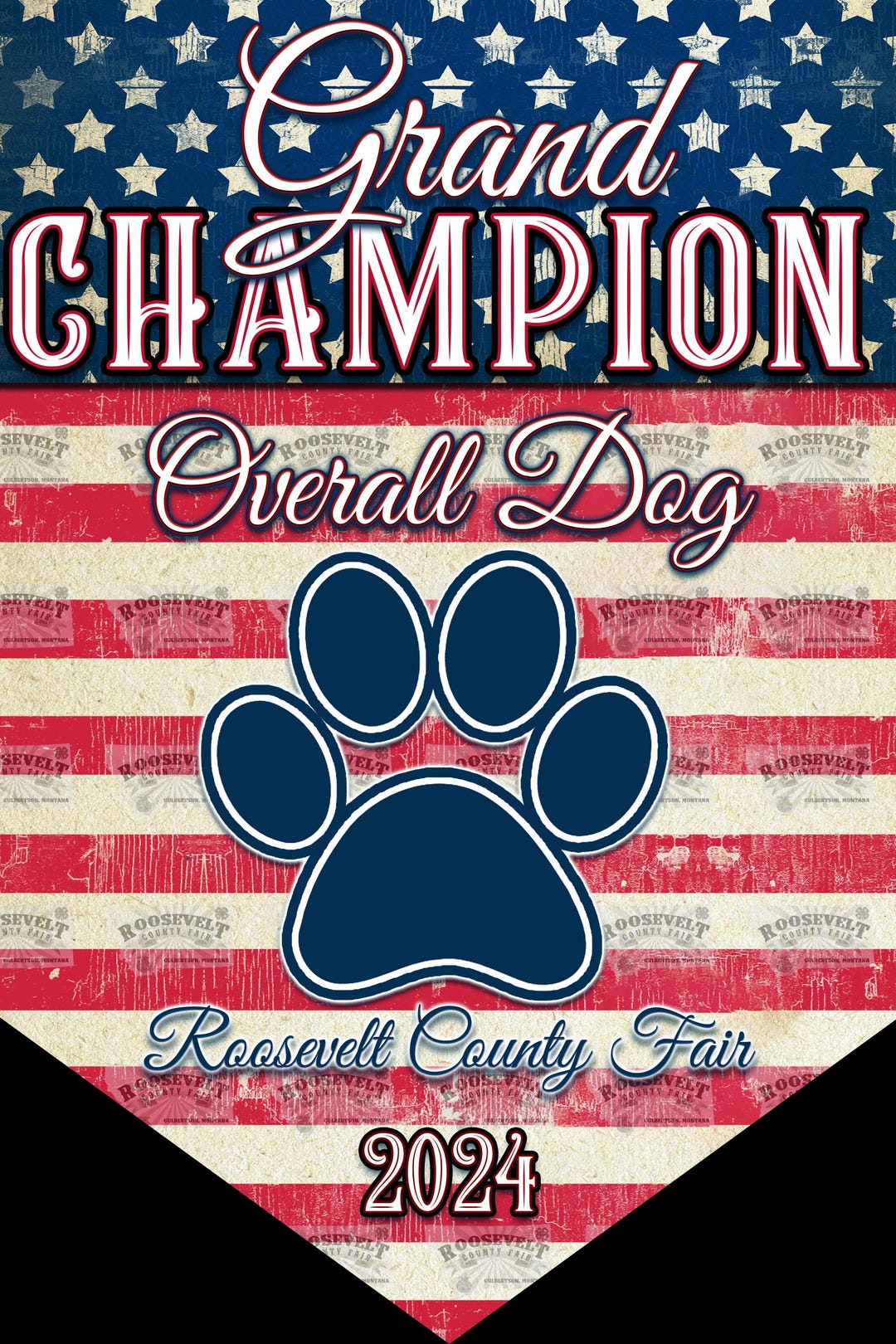 Livestock Grand Champion Showmanship Award Banner. County Fair. Jackpot ...