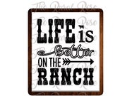 Life is Better on the Ranch. Instant Download. Vinyl Cutter. - Etsy