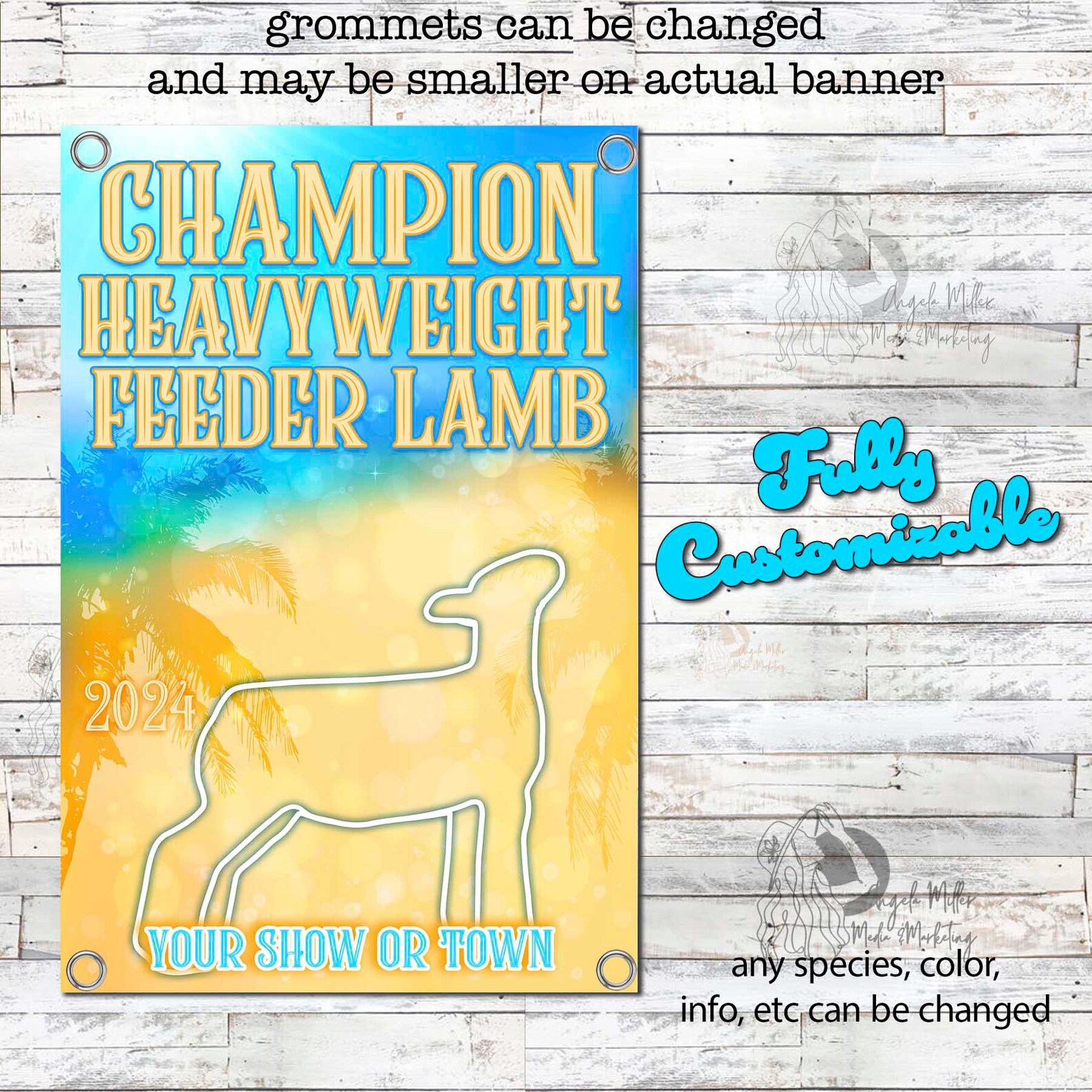 Livestock Grand Champion Showmanship Award Banner. County Fair. Jackpot ...