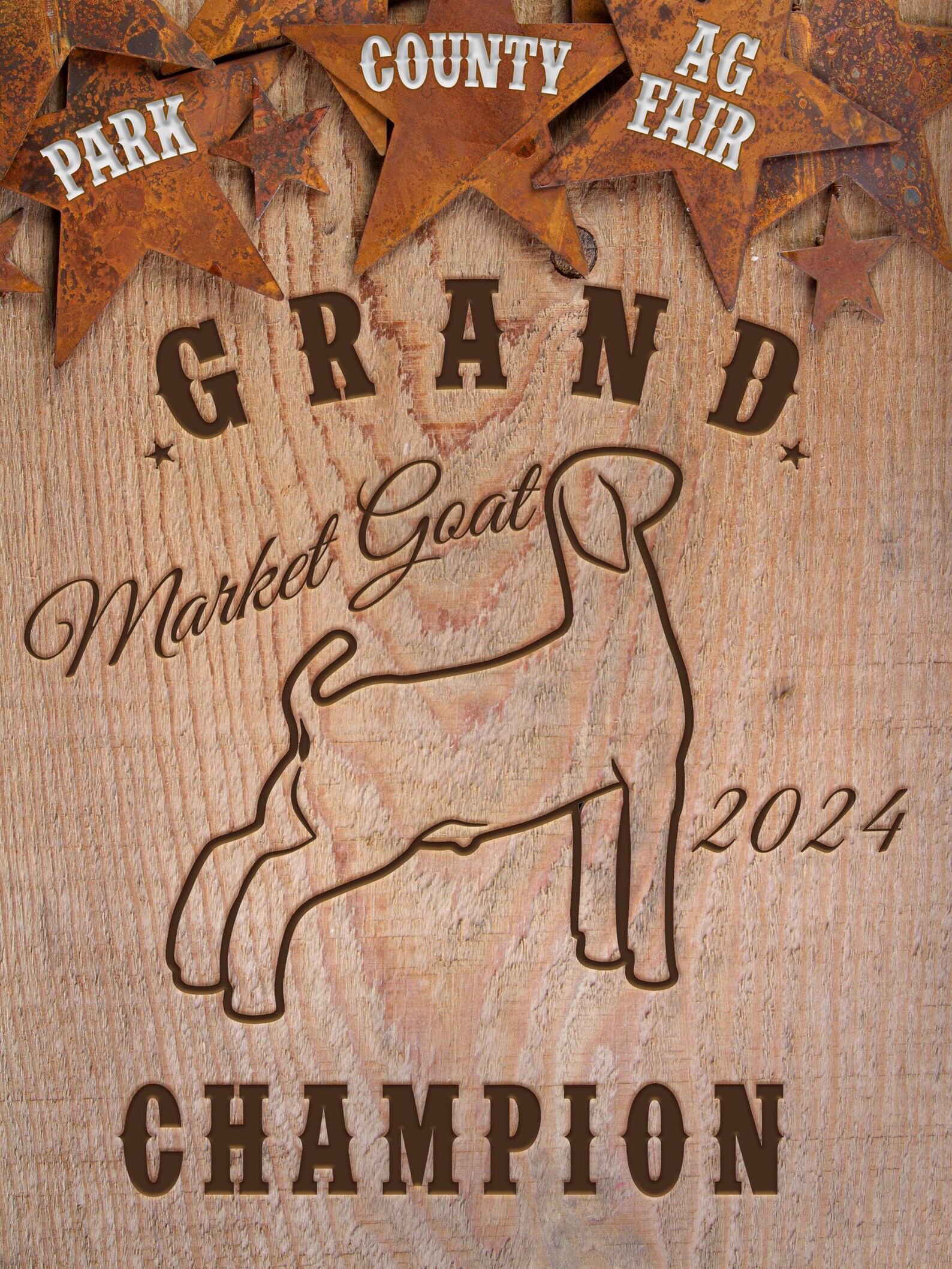 Livestock Grand Champion Showmanship Award Banner. County Fair. Jackpot ...