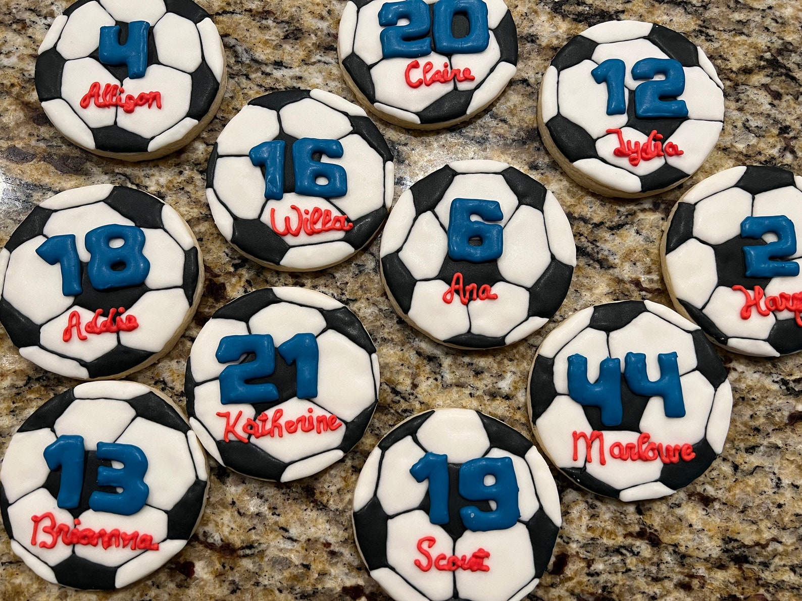 Soccer Cookies Sport Cookies - Etsy