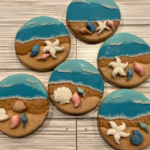 Seashell Cookies - Etsy