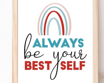 Be Your Best Self Poster - Etsy