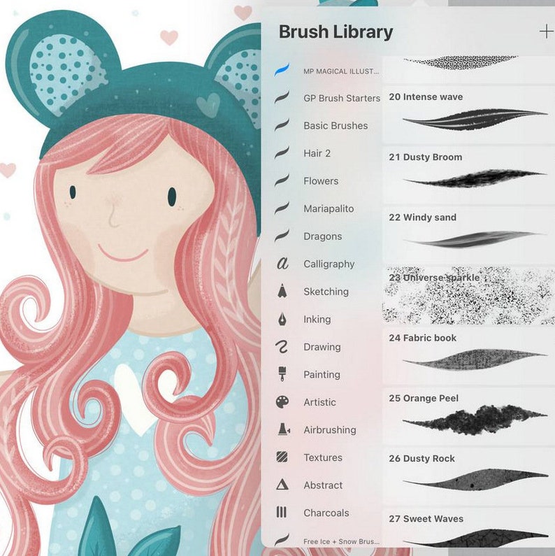 PROCREATE BUNDLE 30 Procreate Brushes Digital Coloring Book - Etsy