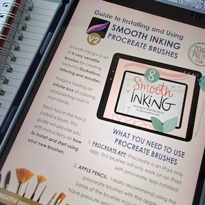 12 SMOOTH INKING Procreate Brushes for Inking Digital Art Lineart and Outline Drawing Brush Set ...