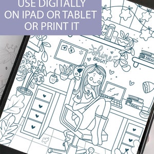 PROCREATE BUNDLE 30 Procreate Brushes Digital Coloring Book Practice Brush Bundle Gift for Her ...