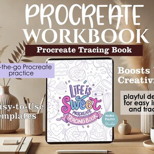 Procreate Tracing Book life is Sweet Procreate Workbook 20 SWEET ...