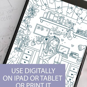 Procreate Coloring Set Digital Coloring Book SLOWLIVING 8 - Etsy