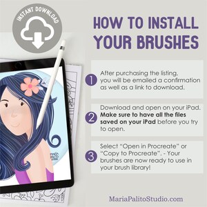 30 Procreate Brushes for Beginners and Advance Artists, Illustration ...