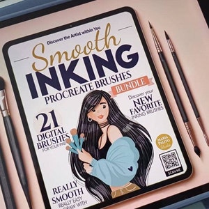 SMOOTH INKING Procreate Bundle, Outline Digital Drawing Brushes for Beginners and Pro Artists ...