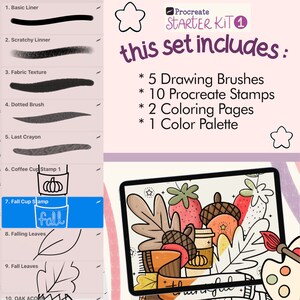 Beginners Procreate Brushes for Drawing Stamp Brushes Practice Brushes ...