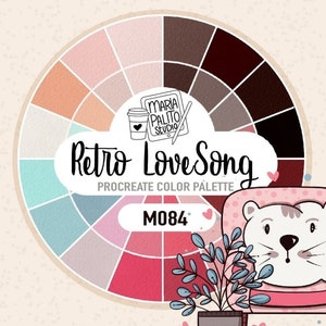 Retro Procreate Color Palette: 30 Pastel Colors M084 - Etsy